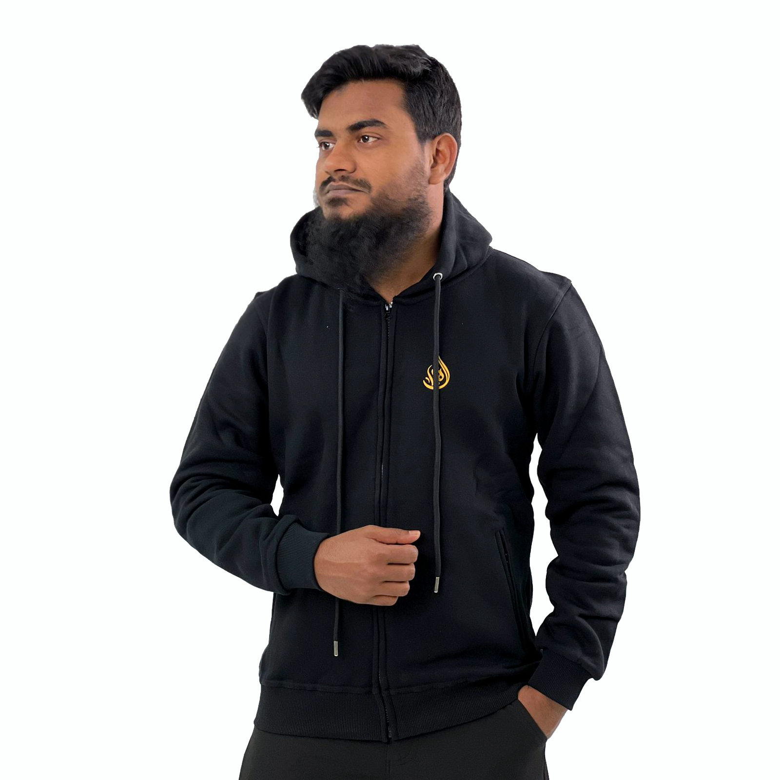 Chain Hoodie Musafir Black